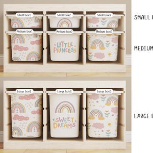 Rainbow Adhesive Film for IKEA TROFAST Box, Sweet Dreams Vinyl Sticker ...