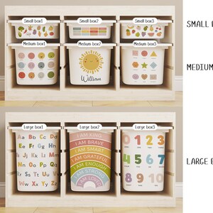 IKEA TROFAST Stickers: Alphabet, Numbers, Shapes - Custom Name Decals ...