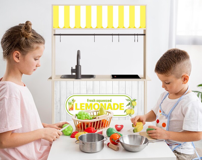 Personalized Lemonade Stand Vinyl Decal for IKEA DUKTIG, Custom Name ...