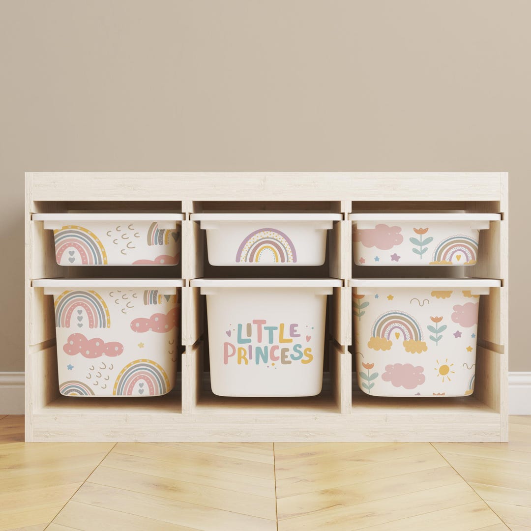 Rainbow Adhesive Film for IKEA TROFAST Box, Sweet Dreams Vinyl Sticker ...