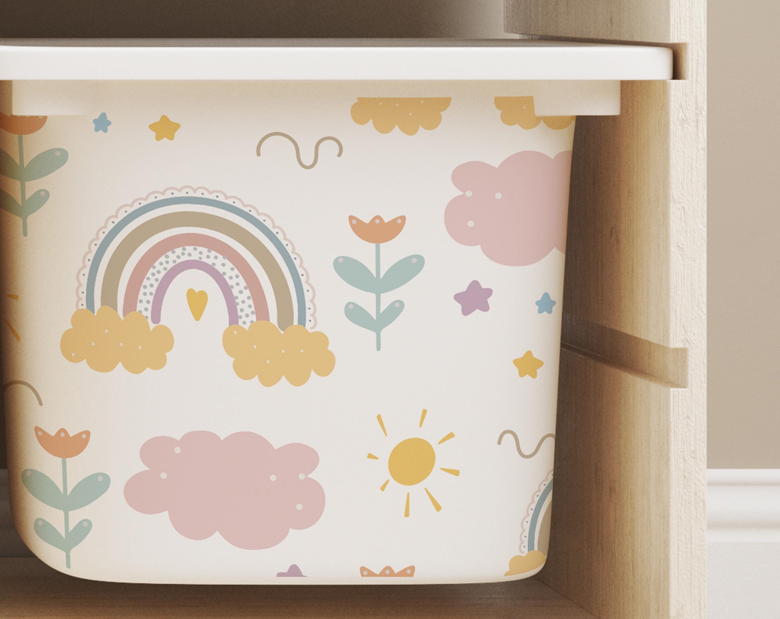 Rainbow Adhesive Film for IKEA TROFAST Box, Sweet Dreams Vinyl Sticker ...