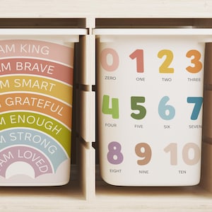 IKEA TROFAST Stickers: Alphabet, Numbers, Shapes - Custom Name Decals ...