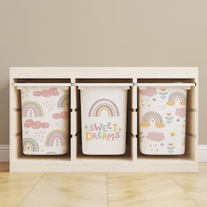 Rainbow Adhesive Film for IKEA TROFAST Box, Sweet Dreams Vinyl Sticker ...