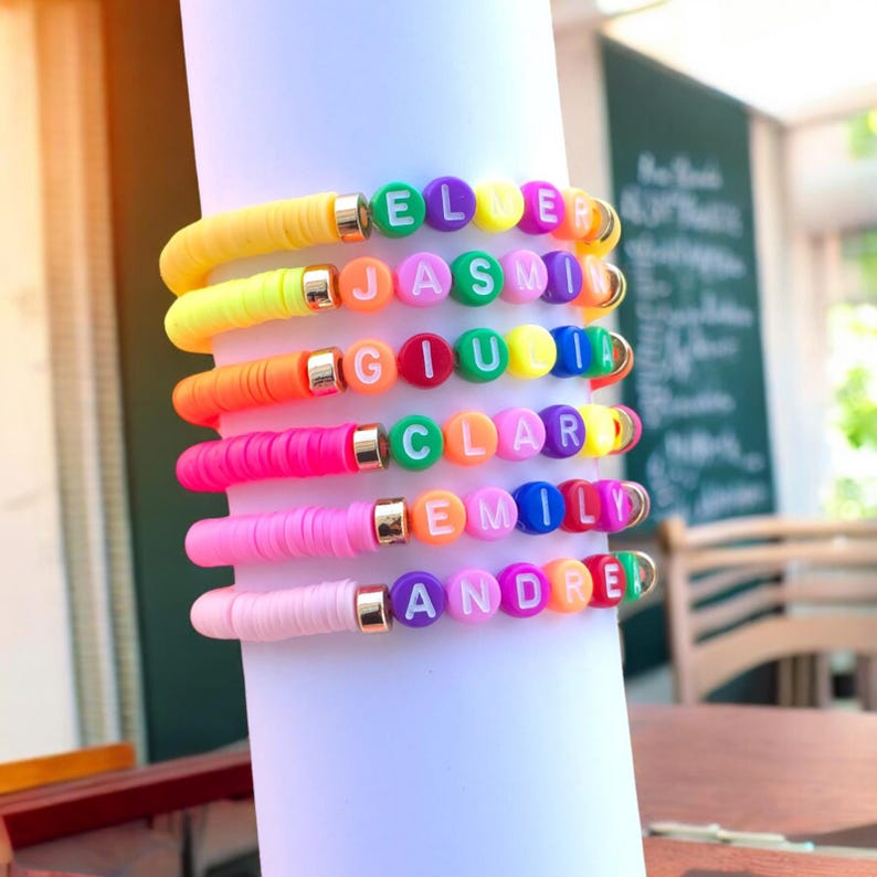 Personalized Beaded Friendship Bracelet – Handmade Jewelry in Bulk - Etsy