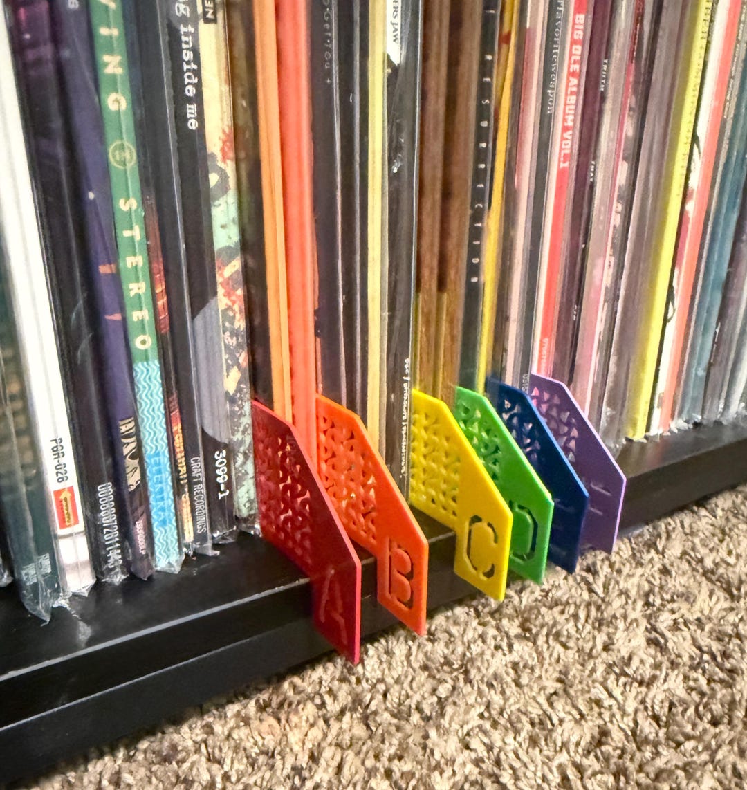 Vinyl Record Divider A-Z, Alphabetical Shelf Organizer - Etsy