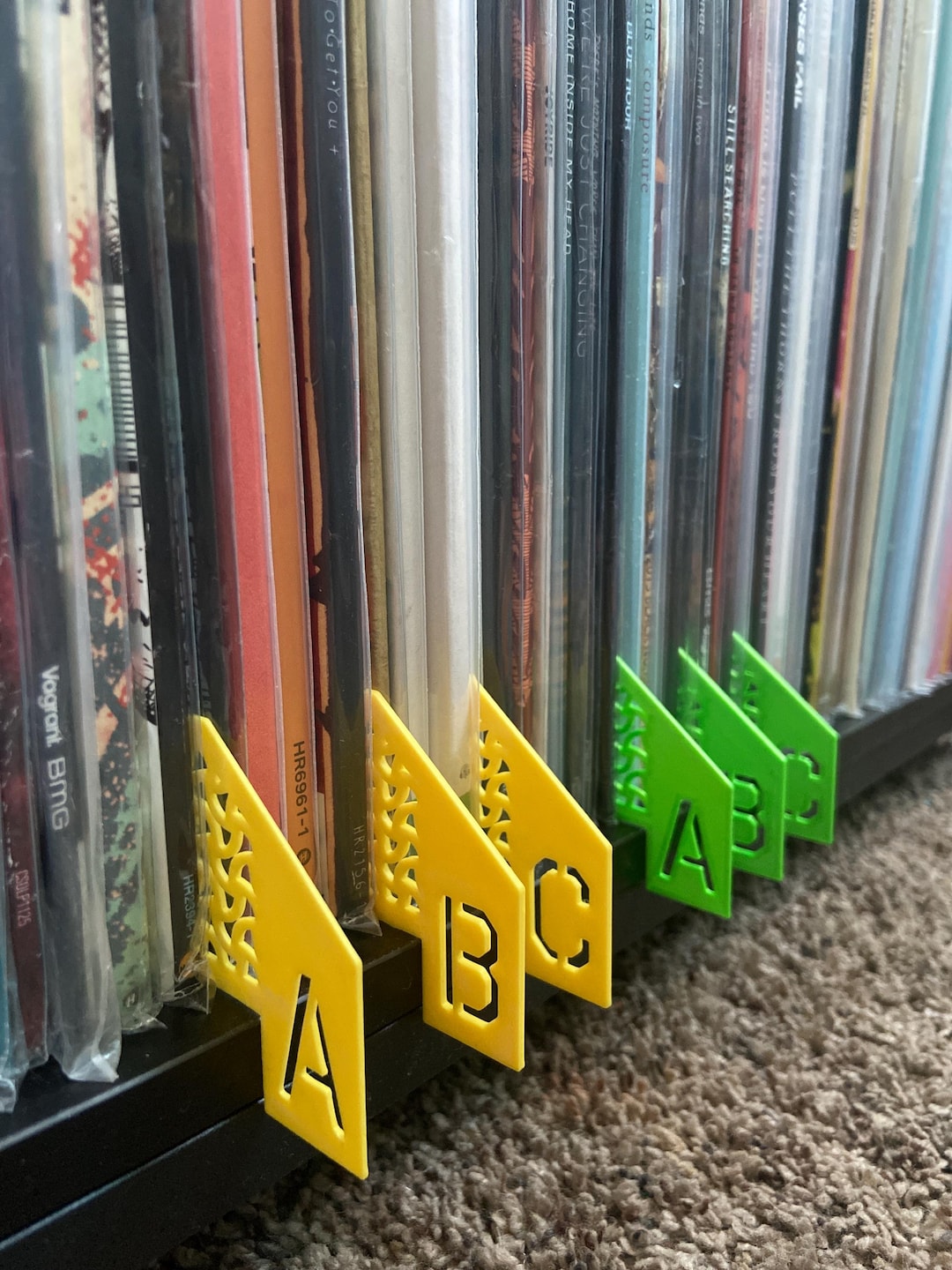 Vinyl Record Divider A-Z, Alphabetical Shelf Organizer - Etsy