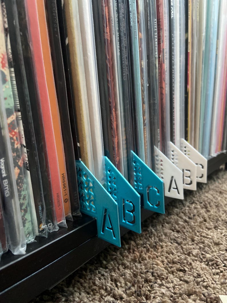 Vinyl Record Divider A-Z, Alphabetical Shelf Organizer - Etsy