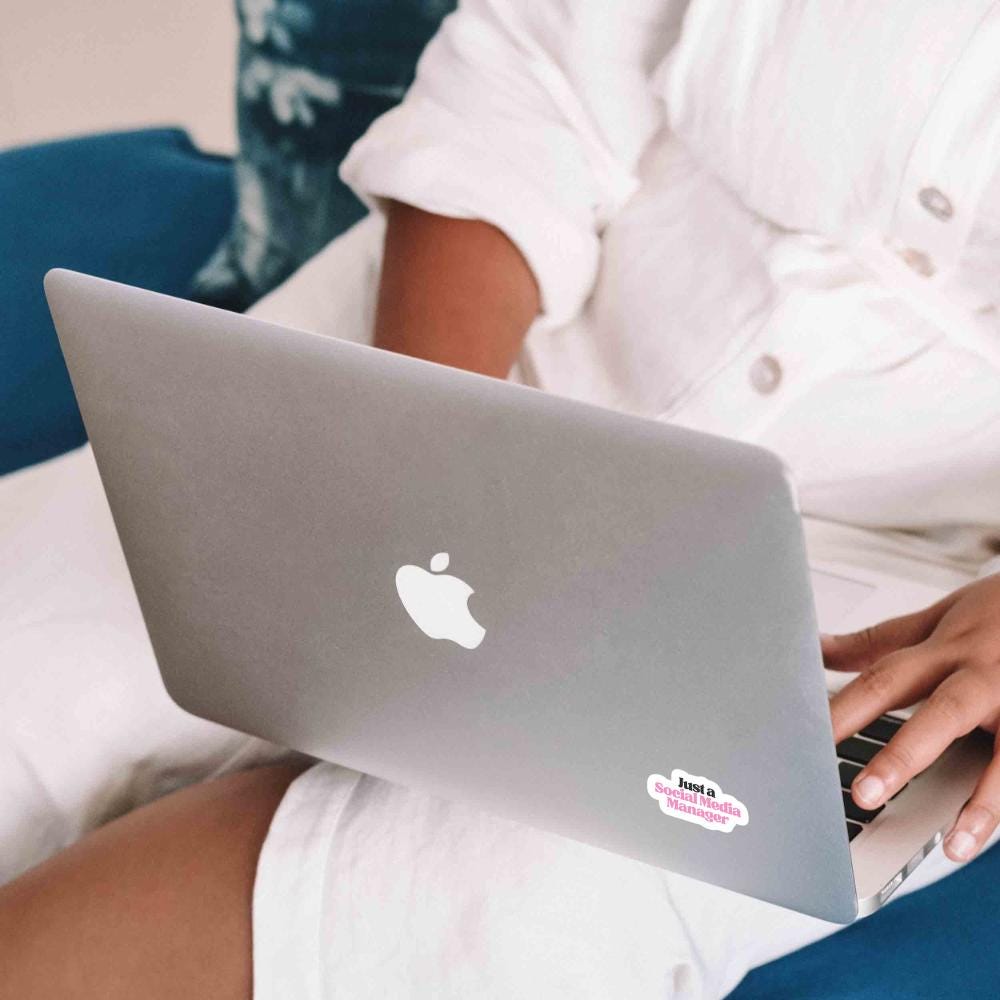 Just A Social Media Manager Sticker - Etsy