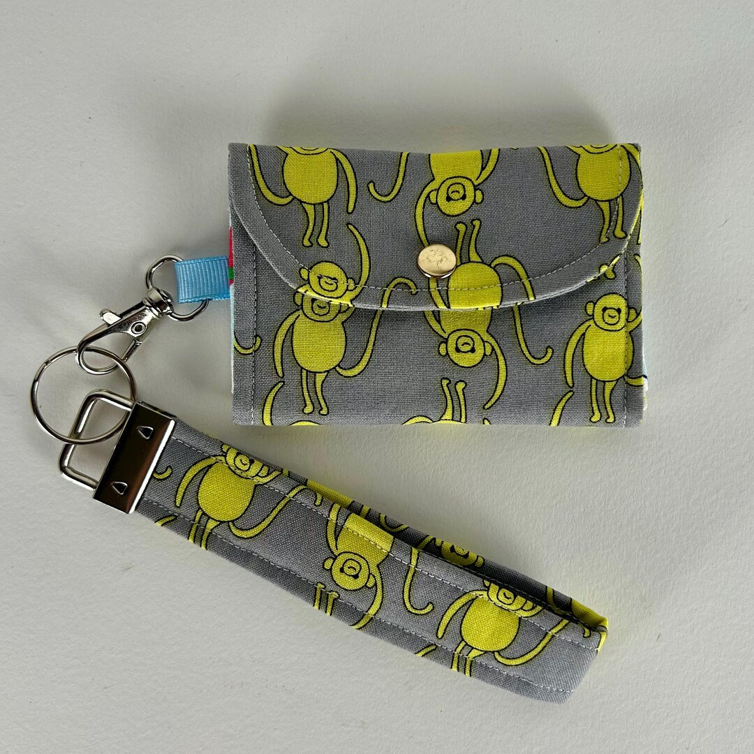 Handmade Folding Monkey Card Wallet for Credit Cards, Business Cards ...