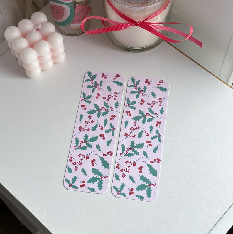 Christmas Bookmark | Festive Bookmark, Page Marker, Bookish Accessory ...