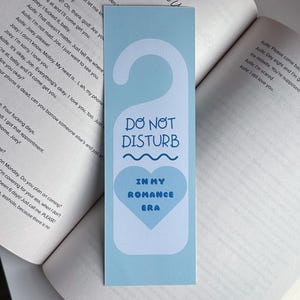 Do Not Disturb Linen Bookmark Book Accessory, Book Merch, Page Marker ...