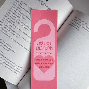 Do Not Disturb Linen Bookmark Book Accessory, Book Merch, Page Marker ...