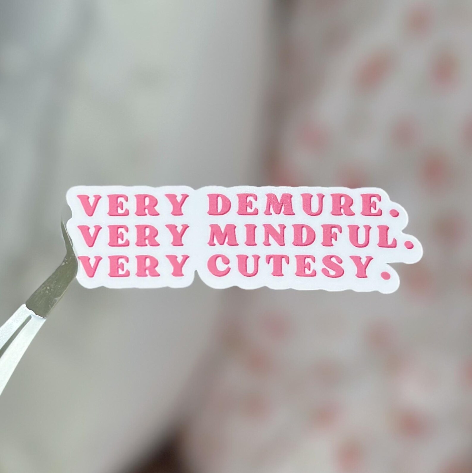 Very Demure. Very Mindful. Very Cutesy Sticker | Kindle Sticker, Laptop ...