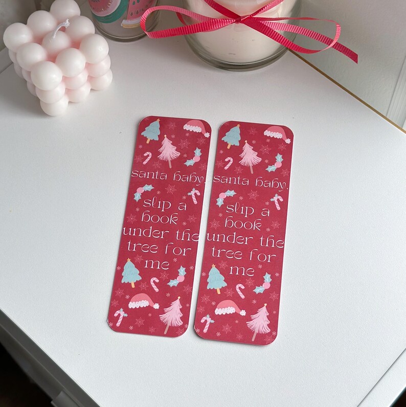 Christmas Bookmark | Festive Bookmark, Page Marker, Bookish Accessory ...