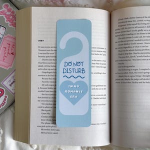 Do Not Disturb Linen Bookmark | Book Accessory, Book Merch, Page Marker ...