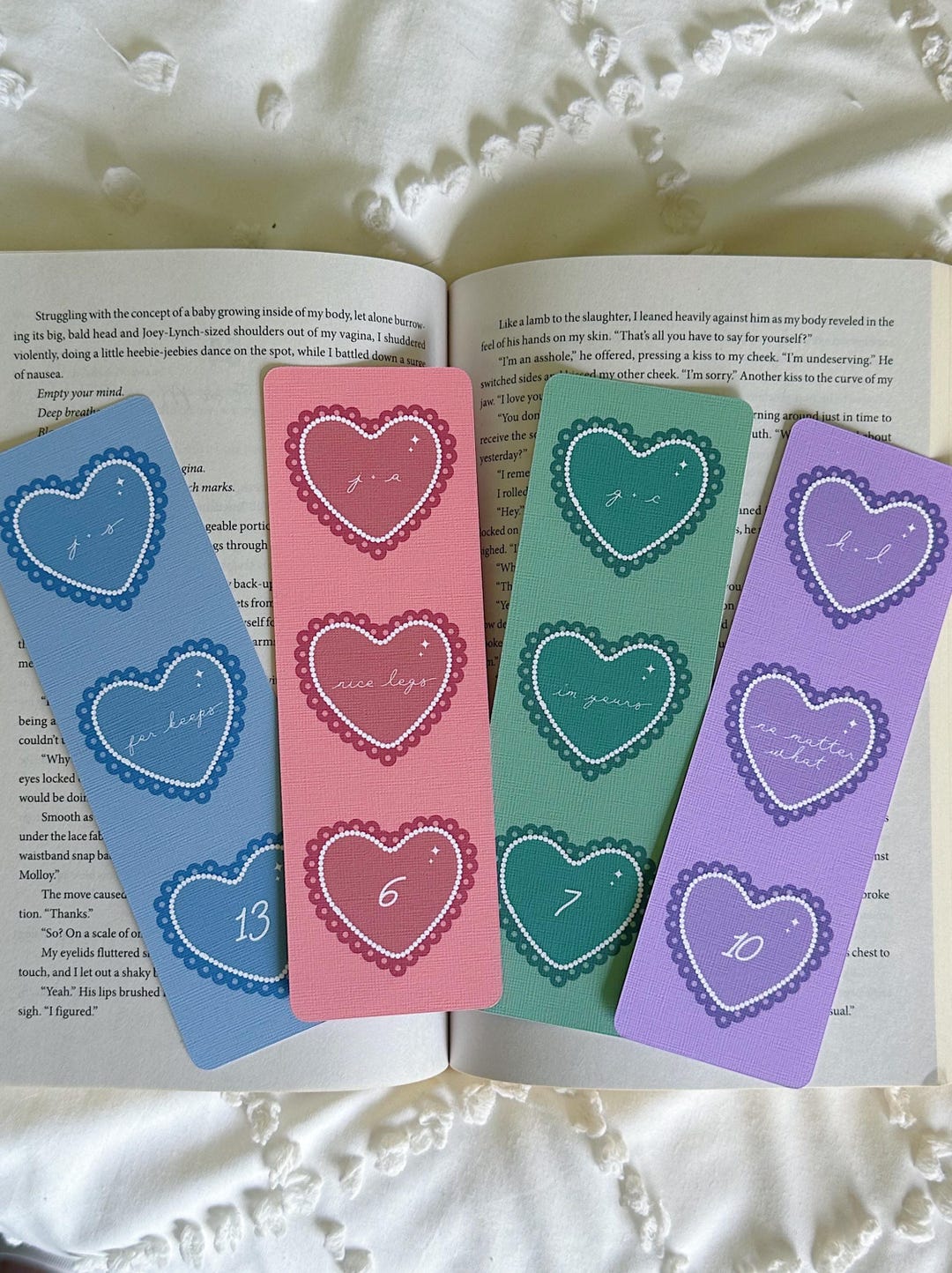 Boys of Tommen Linen Bookmark | Page Marker, Bookish Accessory, Johnny ...