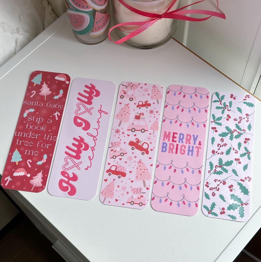 Christmas Bookmark | Festive Bookmark, Page Marker, Bookish Accessory ...