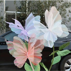 Giant Organza Butterfly: 50cm Wedding Decor and Birthday Decor - Etsy
