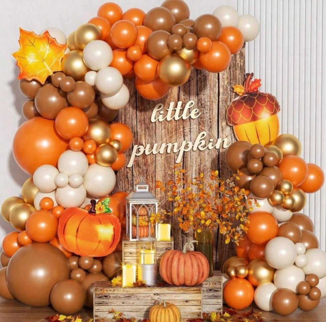 156 Pcs Fall Balloon Garland Arch Kit Thanksgiving Balloon Garland for ...
