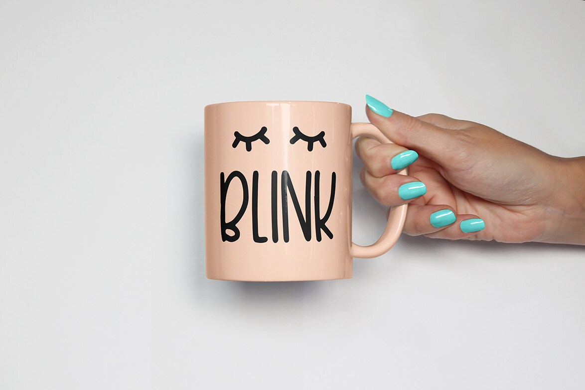 Blink / Hand-lettered Modern Cursive Font/ Instant Download for ...