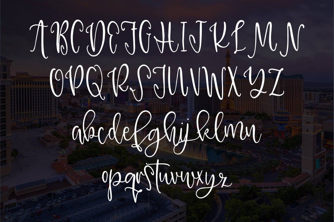 STARLITE MOTEL / Whimsical Font / Script Font / Handlettered - Etsy