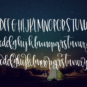 CAMPFIRE SONG / Whimsical Font / Script Font / Handlettered Font / OTSS / Bounce Script ...