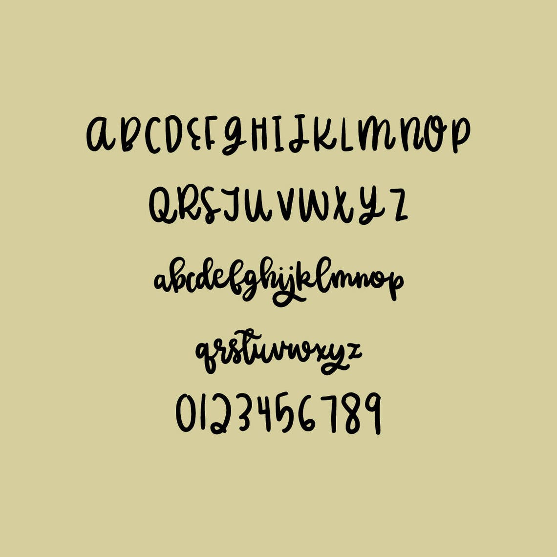 AUGUST JUNE / Script Font / Brush Font / Handlettered Font / - Etsy