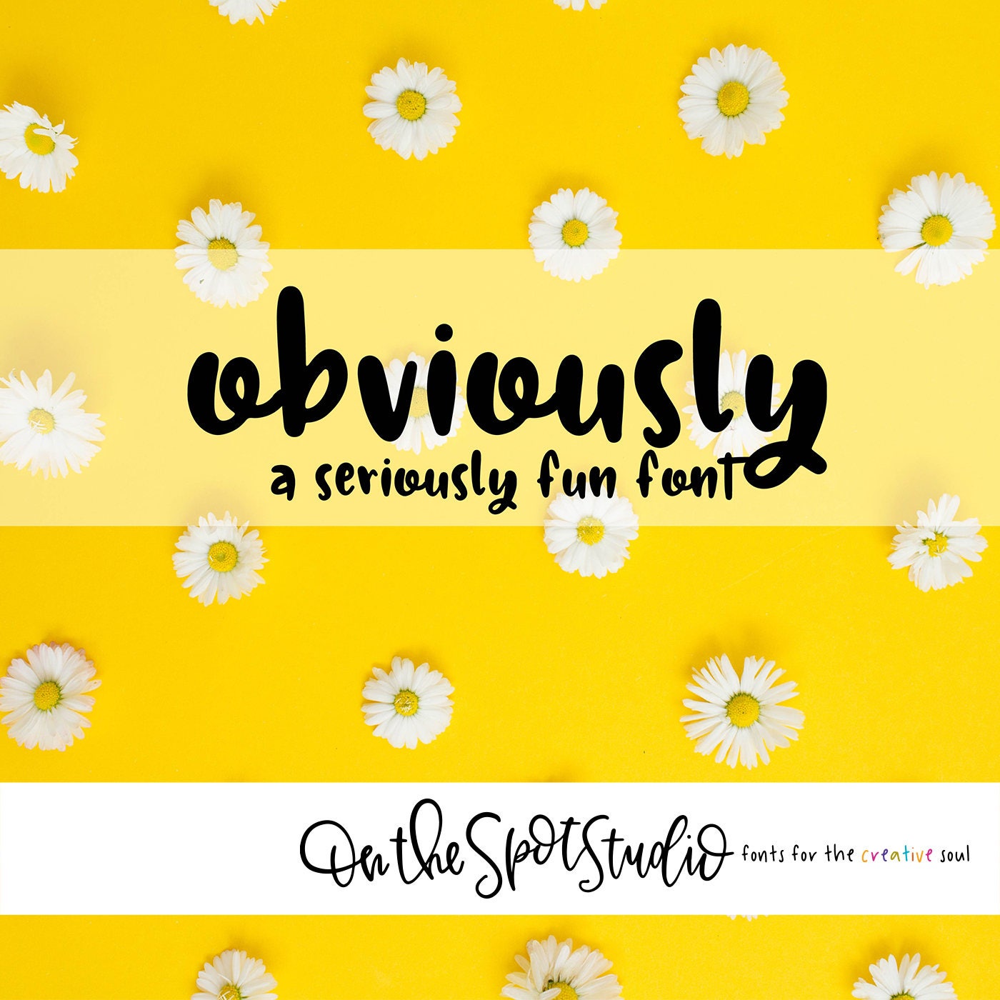 OBVIOUSLY / Whimsical Font / Print Font / Handlettered Font / OTSS / Chunky / Bold / Handwriting ...
