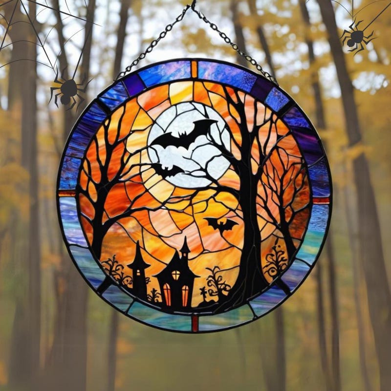Halloween Stained Glass - Etsy