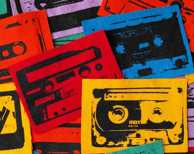 Cassette Tape Patch Pack 80s Patches Punk Patch Punk Back | Etsy