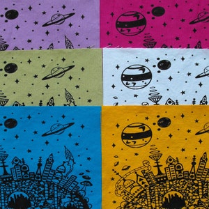 Futuristic Cityscape Patch Sci Fi Back Patch Retro Space Patch City ...