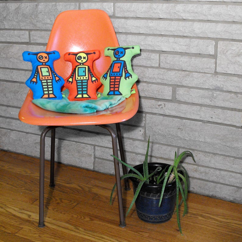 Robot Plush Doll Robot Toy Stuffed Animal Robot Plushies Gift - Etsy