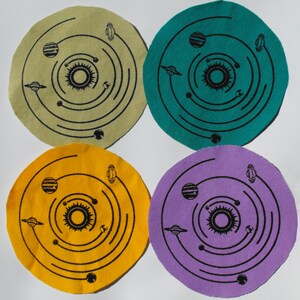 Solar System Patch Planets Patch Space Patch Space Fabric Retro Planet ...