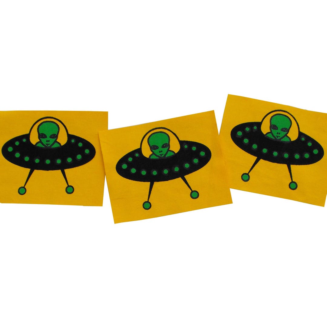 Alien Patch UFO Patch Retro UFO Alien Patch E.T. Sci Fi Patches ET ...