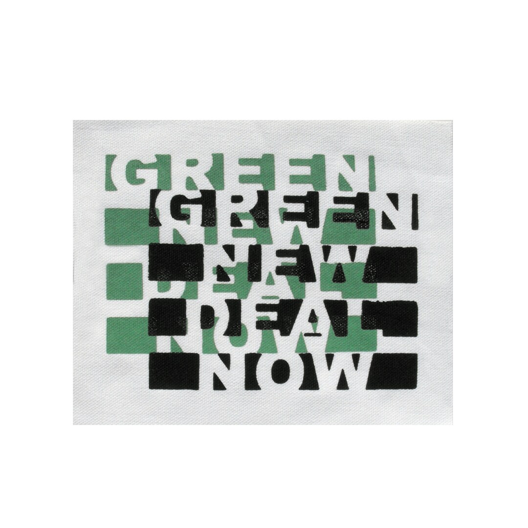 Green New Deal Patch / Overlay Art Print / Climate Action / Political ...