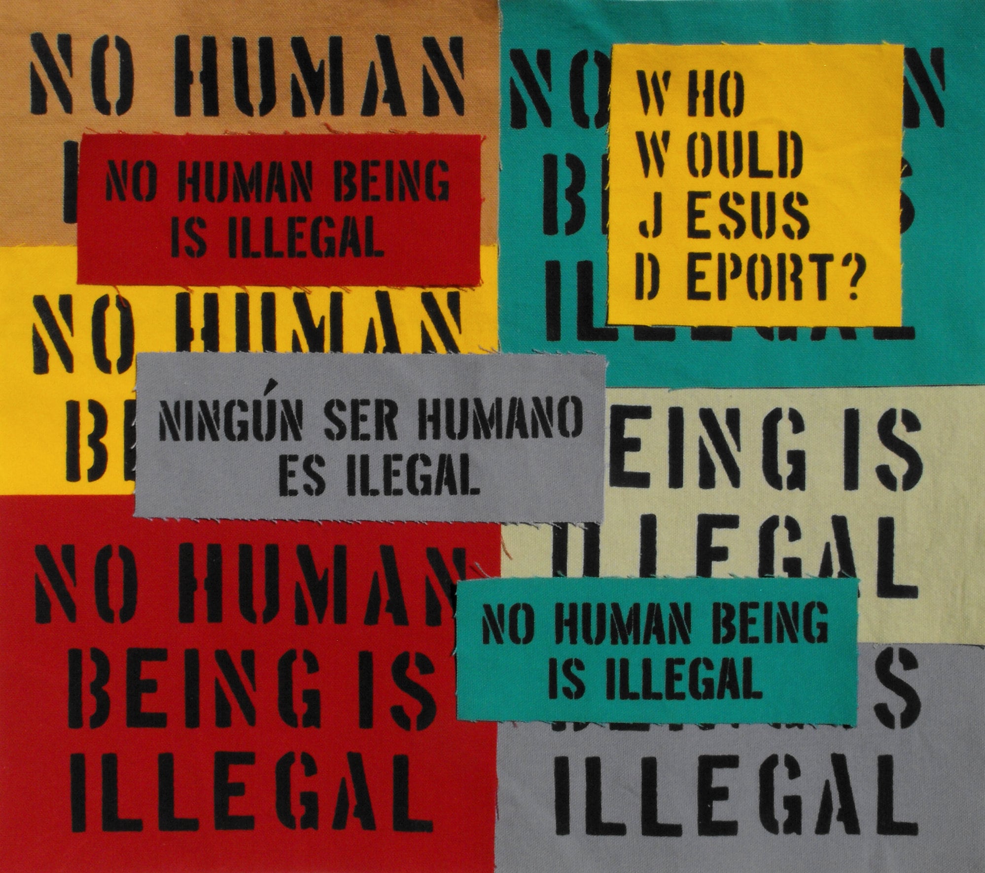 Ningún ser humano es ilegal parche de espalda derechos humanos | Etsy