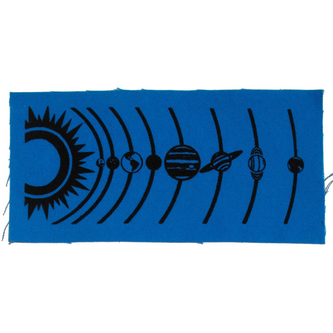 Solar System Patch Planets Patch Space Patch Space Fabric Retro Planet ...