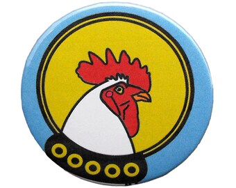 Bewareninja Chick Button - Etsy