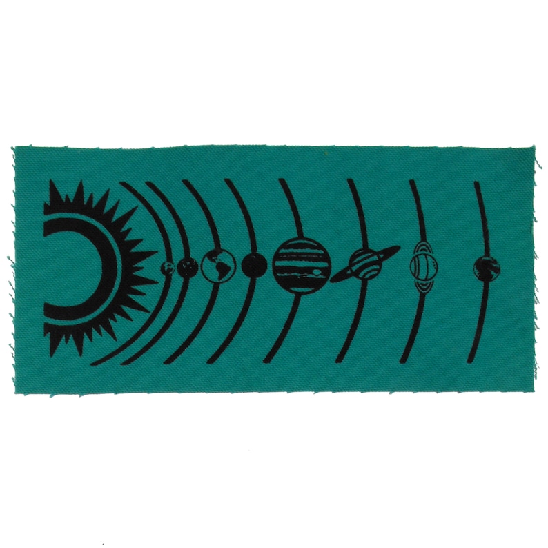 Solar System Patch Planets Patch Space Patch Space Fabric Retro Planet ...