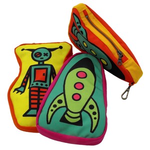 Rocket Ship Bag Festival Pouch Fanny Pack Spaceship Clip on Bag Outer ...