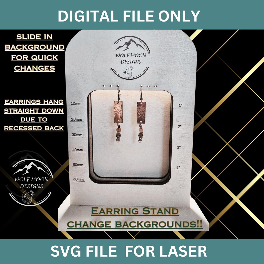 Earring Stand Display SVG INSTANT DOWNLOAD - Etsy