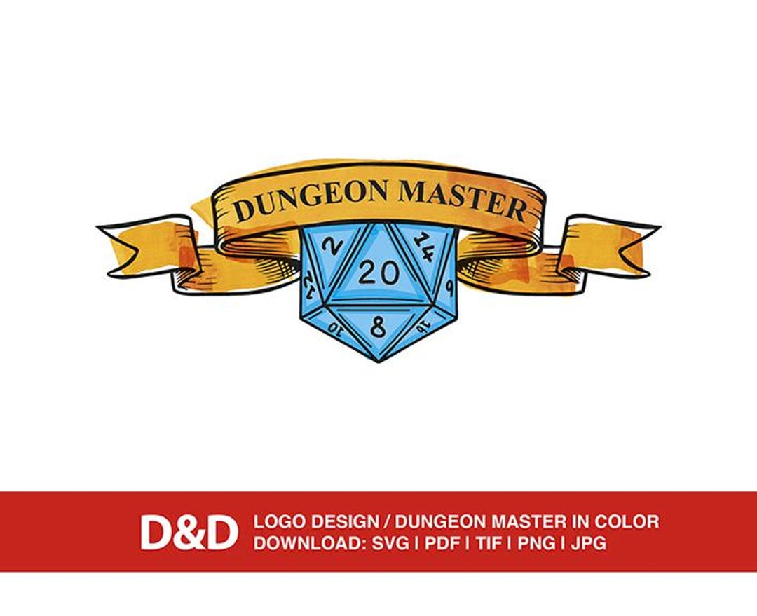 Dungeon Master D20 Color Logo | Dnd Vector Clip Art | Digital Download ...