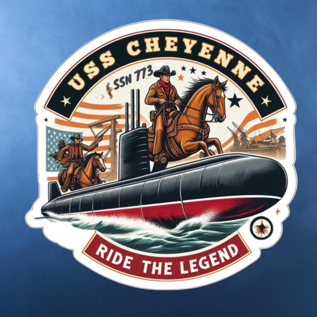 USS Cheyenne Submarine SSN-773 Sticker - Etsy