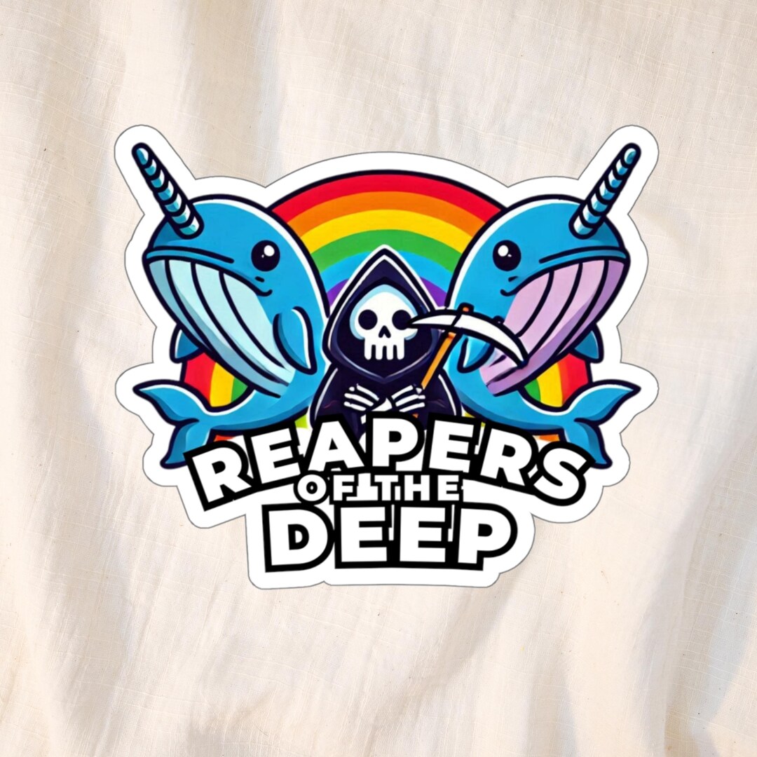 Nautical Sticker, Reapers of the Deep, Sea Sailor Theme, Ocean ...