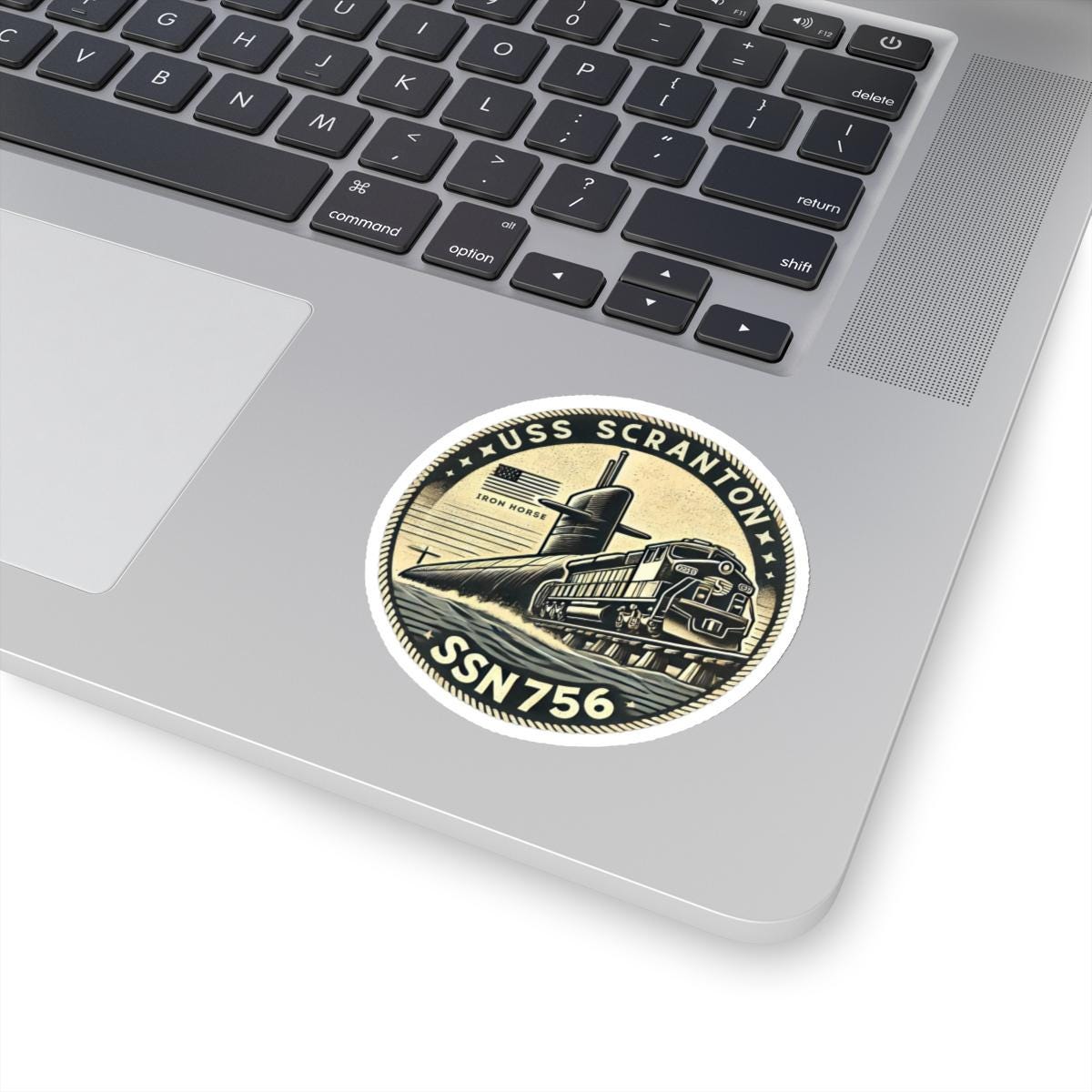 Navy Submarine Sticker, USS Scranton SSN-756, Military Sticker, Laptop ...