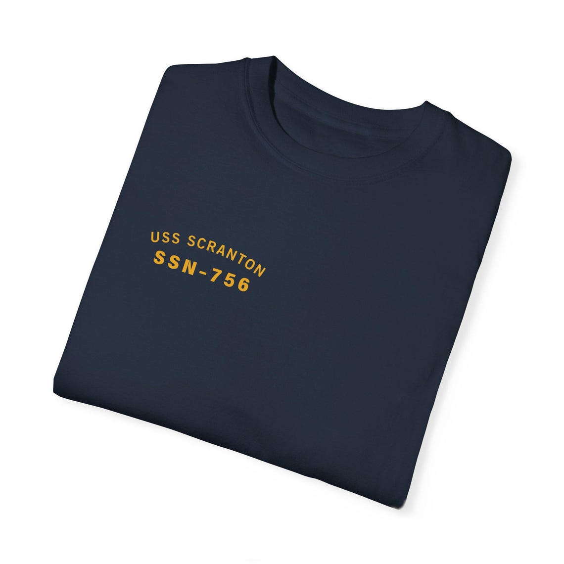USS Scranton SSN-756 Submarine Unisex Garment-dyed T-shirt, Navy Blue ...