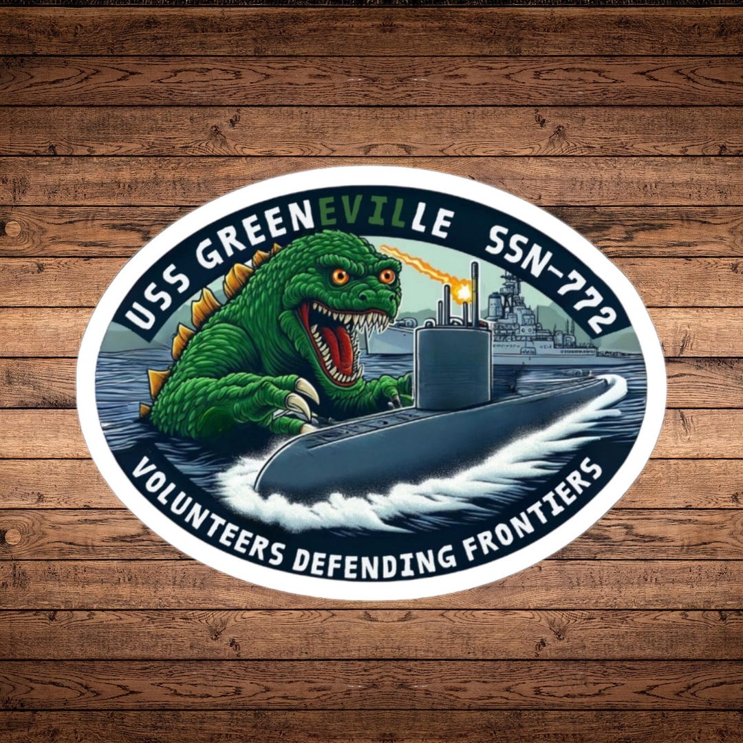 USS Greeneville SSN-772 "volunteers Defending Frontiers" Sticker ...