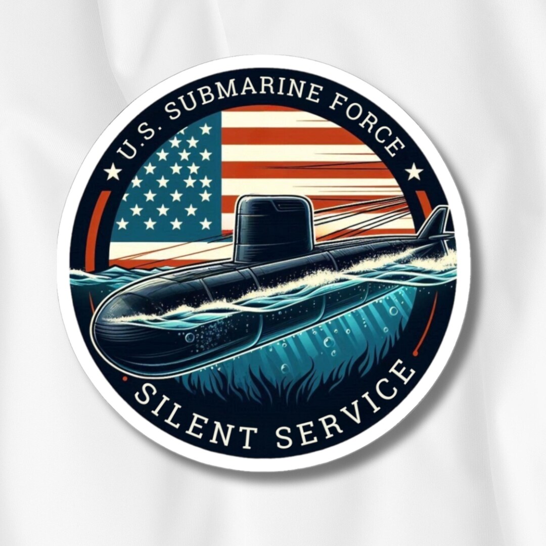 Navy Silent Service Submarine Sticker, Military Sub Sticker, Naval ...