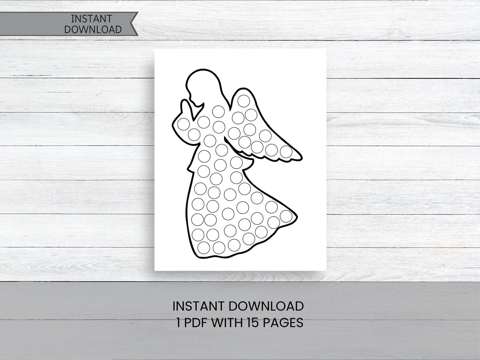 Christmas Dot Marker Sheets, Christmas Coloring Pages, Preschool Kids ...