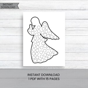 Christmas Dot Marker Sheets, Christmas Coloring Pages, Preschool Kids ...